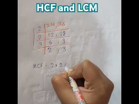 Find HCF and LCM easy method #shorts #short #maths #viralvideo #hcf #lcm #trending #most#ytshorts_