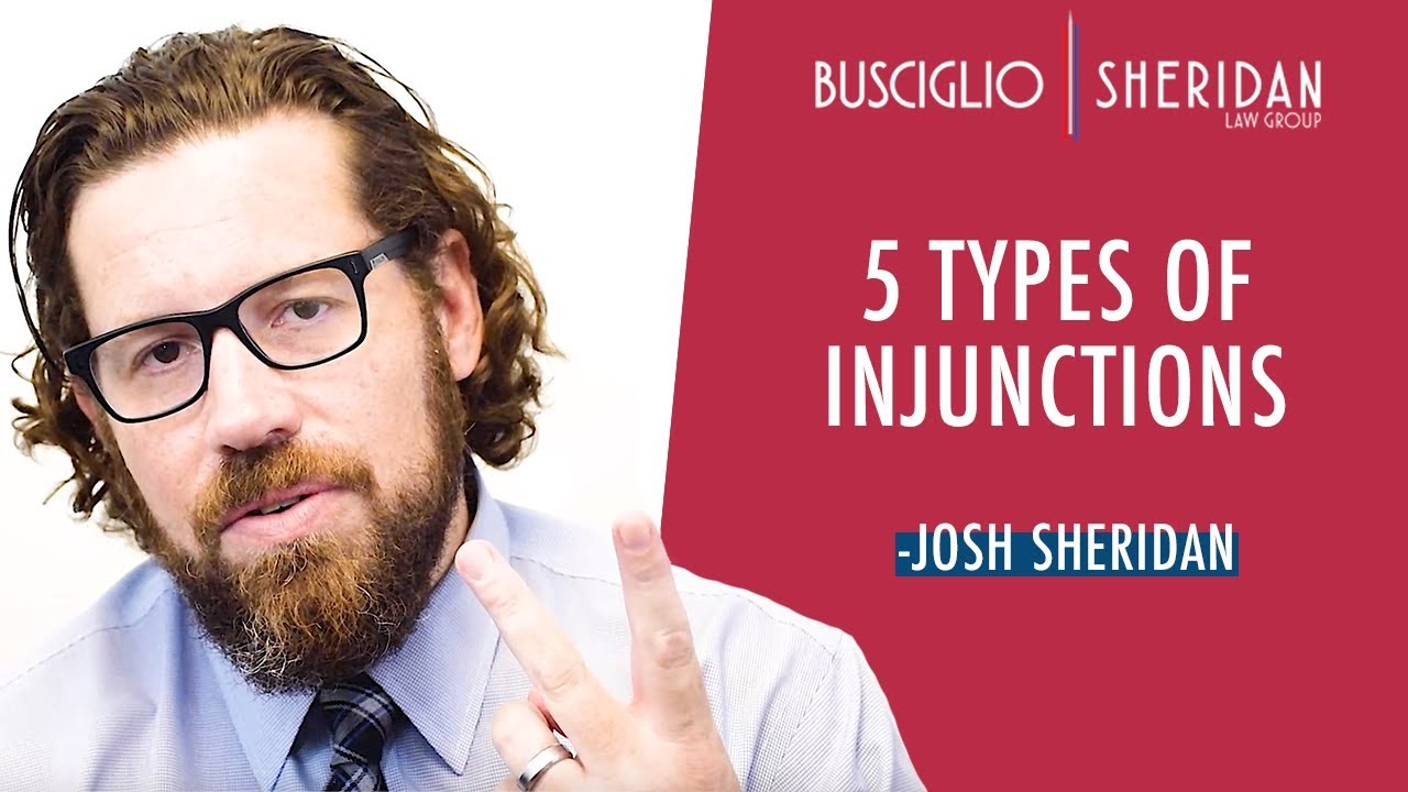 5 types of injunctions