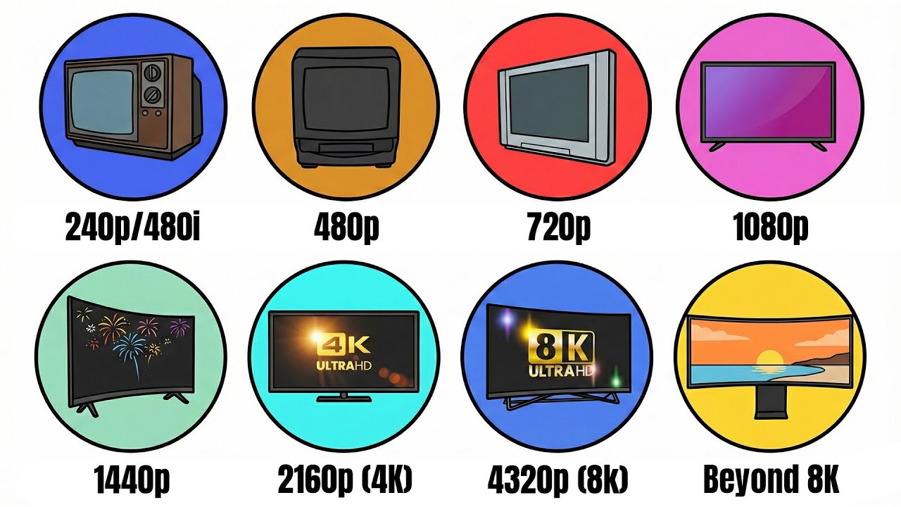 Every TV Screen Resolution Explained in 11 Minutes