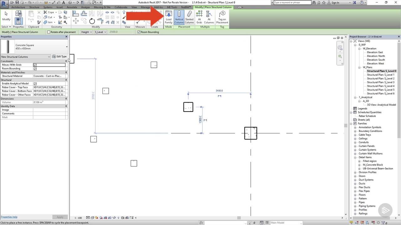 How to Create Columns in Revit