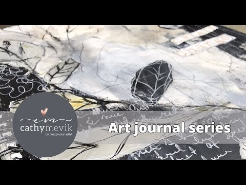 Art journal series - Mixed media page about creating change