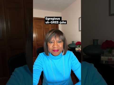 WHAT is EGREGIOUS? PRONUNCIATION, Vocabulary #shorts