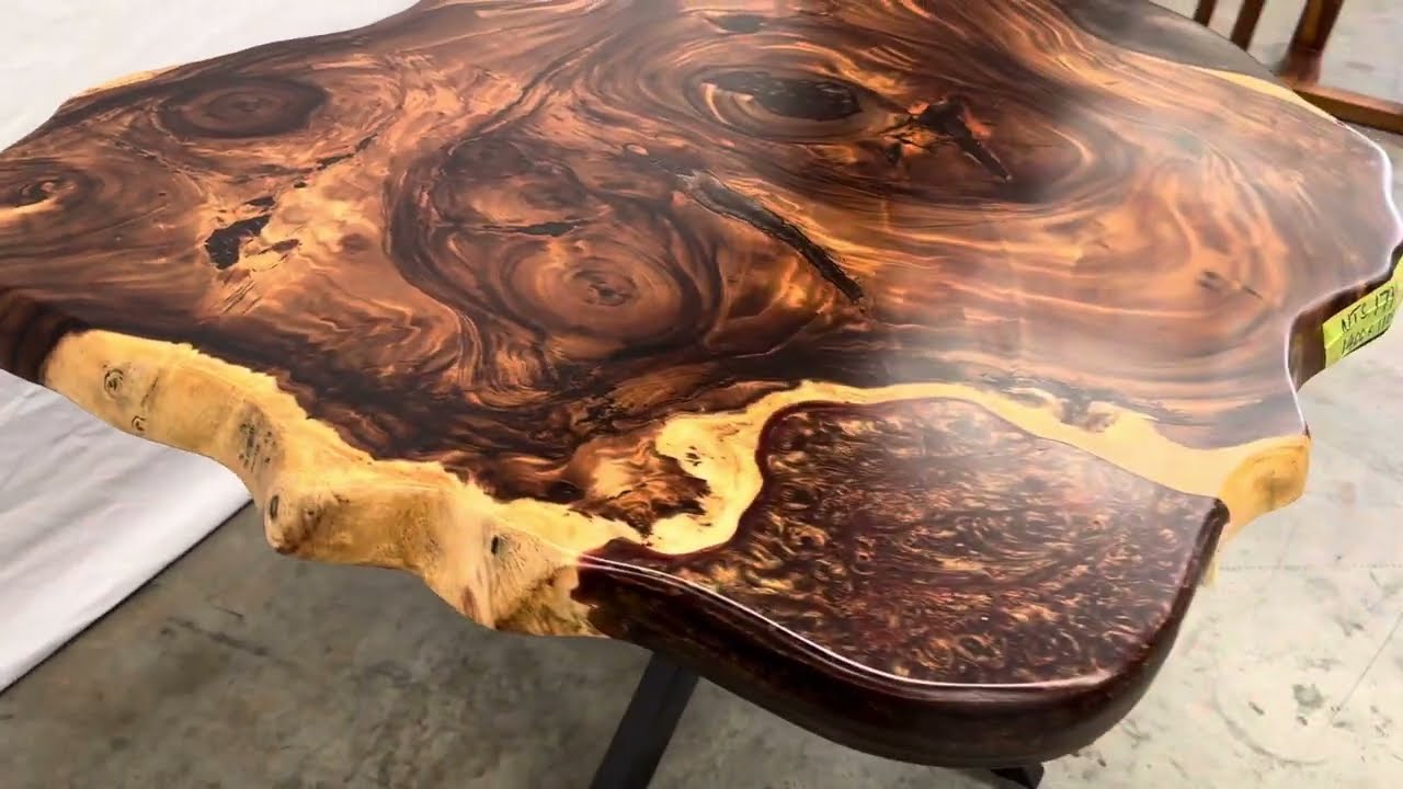 NTS001739 (1400-1100-54) - Round Dining Table - Natural Timber Stone