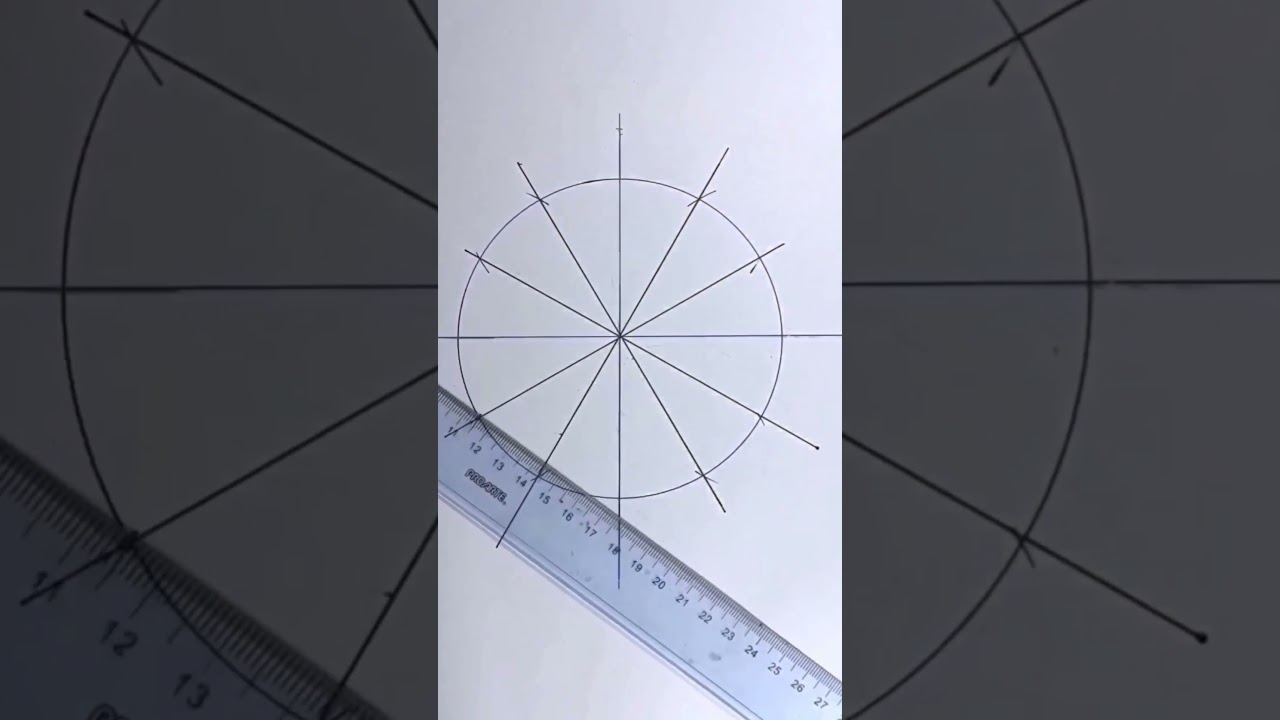 Dividir una circunferencia en 12 partes iguales