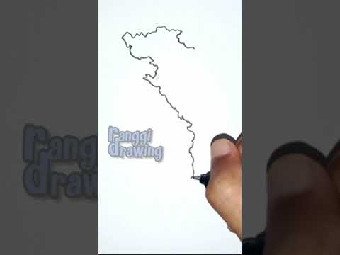 Drawing Map of Vietnam