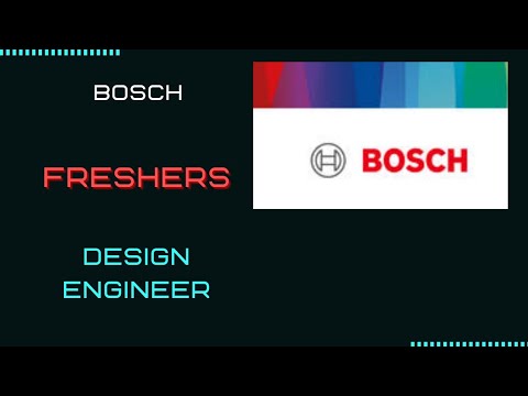 Bosch hiring FRESHERS | Design engineer