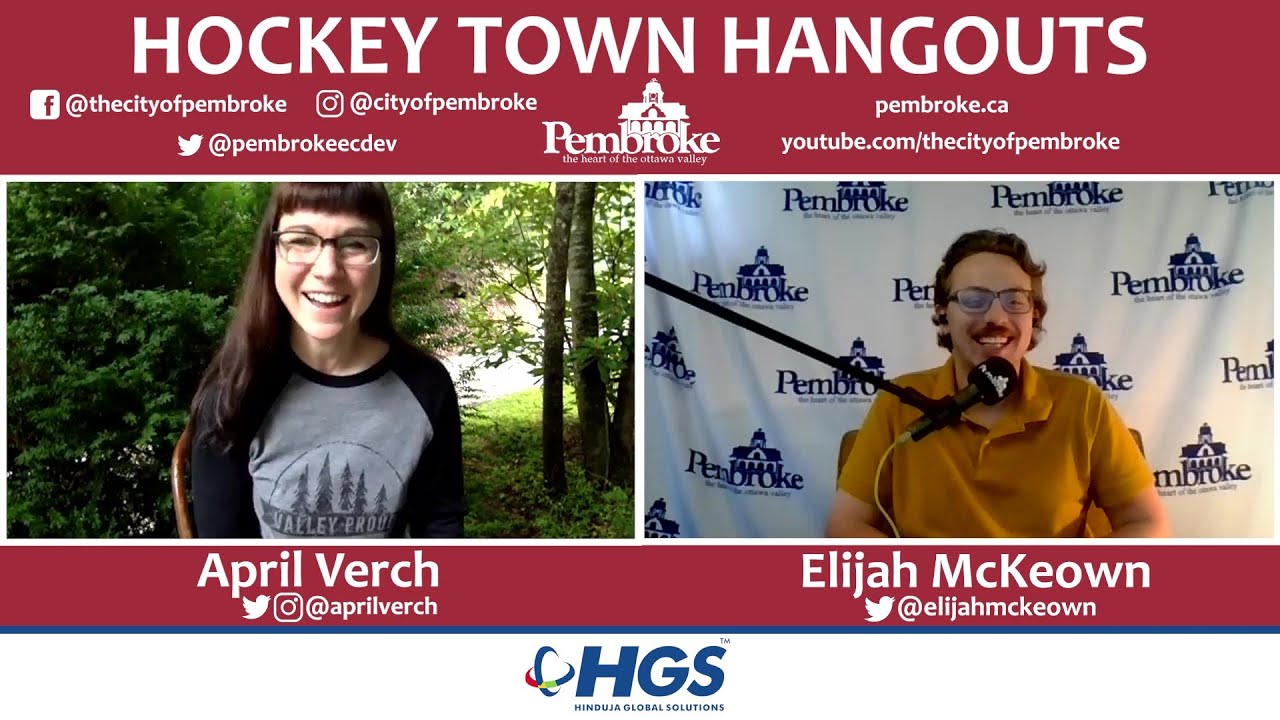 April Verch #HockeyTownHangouts for City of Pembroke
