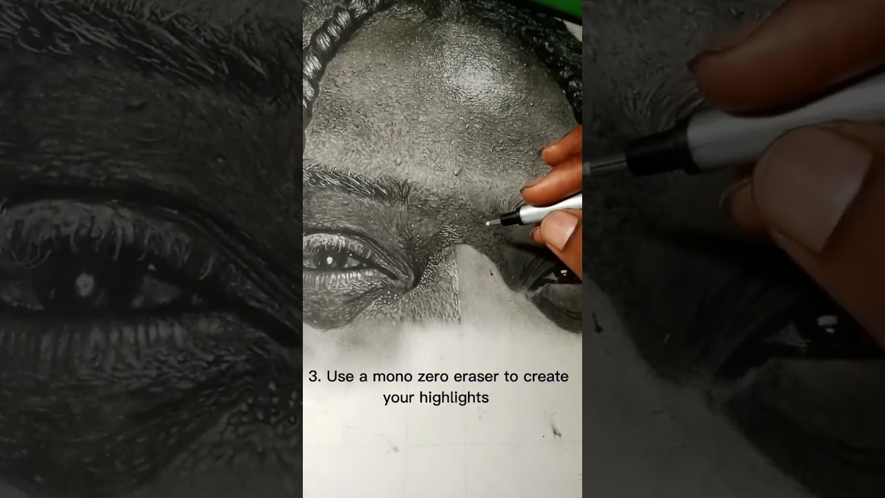 3 easy steps to draw hyperrealistic skin texture
