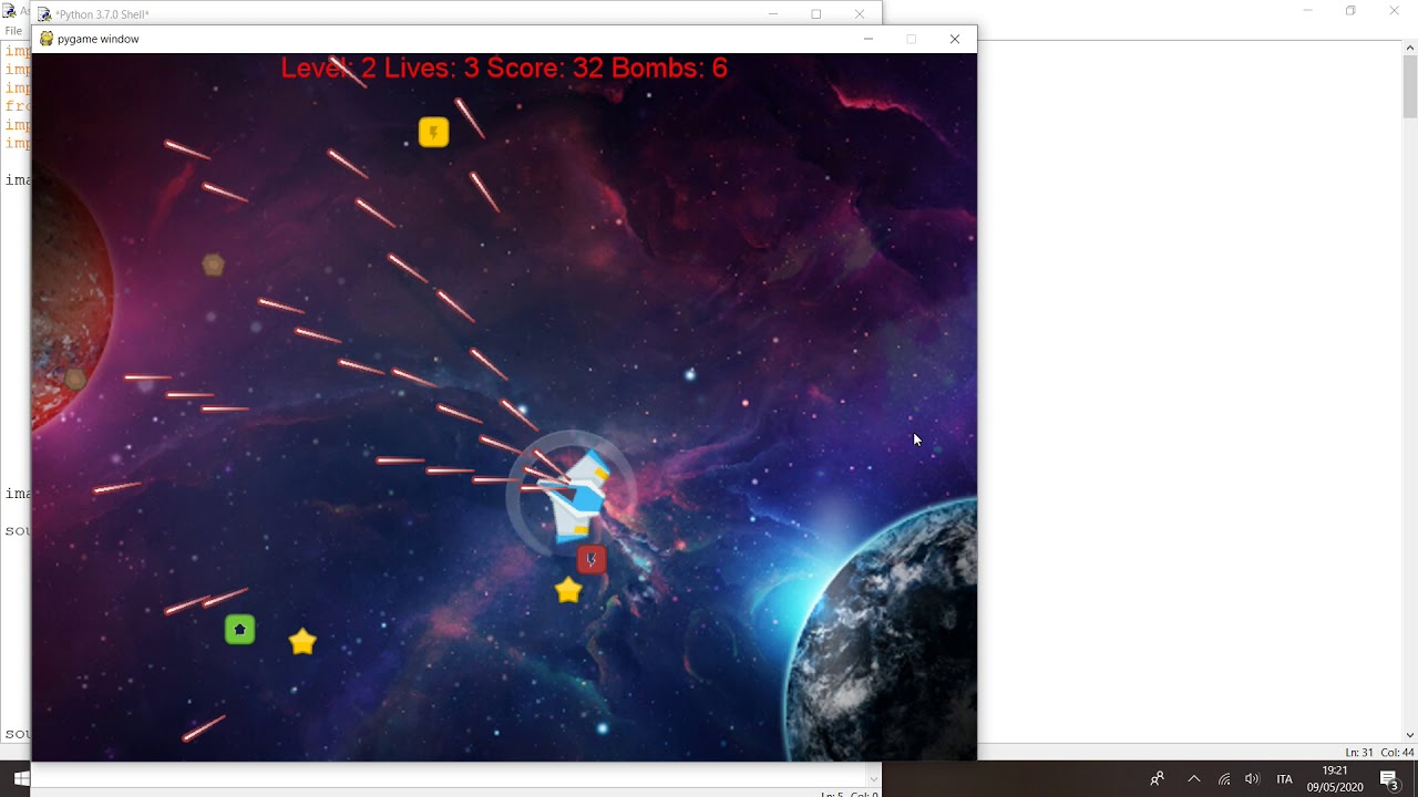 AsteroidsPyGame - Python PyGame Demo