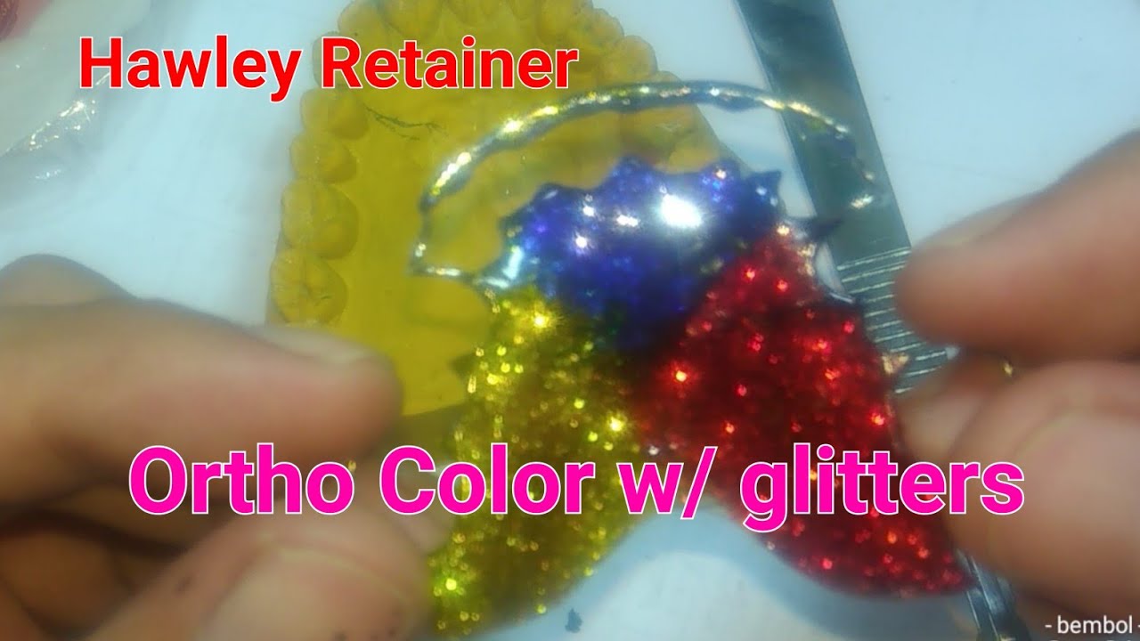 Hawley Retainer with ortho color design. DatuAmbasTv
