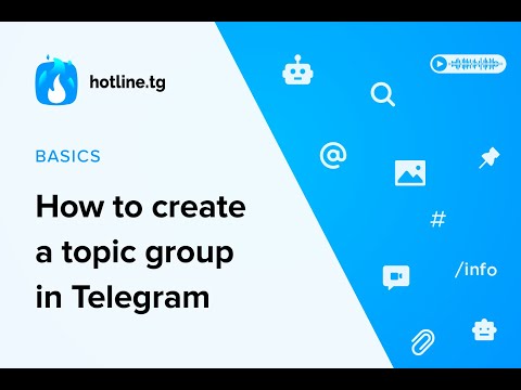 How to create a topic group in Telegram