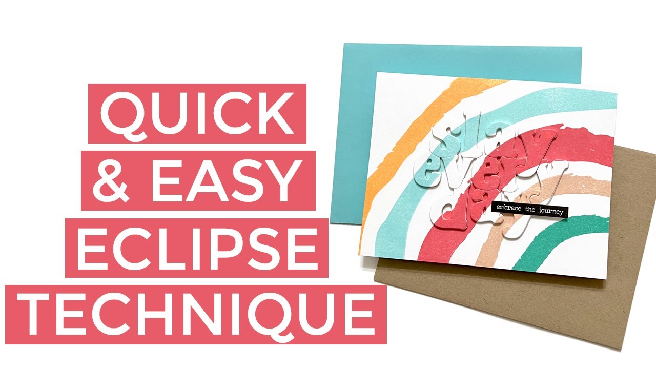 Quick and Easy Eclipse Card Making Technique