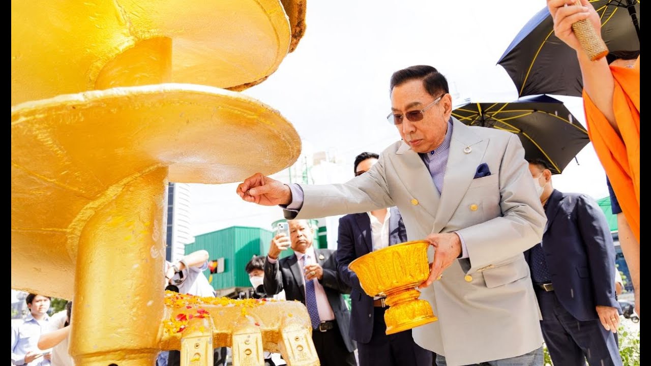 [ R I H ] พิธีตอกเสาเข็มเอกมงคลฤกษ์ในโครงการก่อสร้างโรงพยาบาล RSU ...