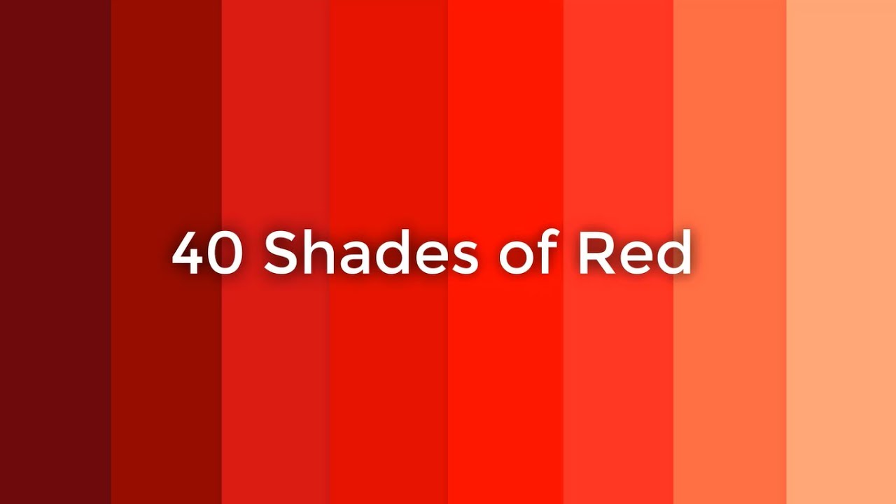 40 Shades of Red: Color Names & Hex Codes – Ultimate Guide for Designers & Artists