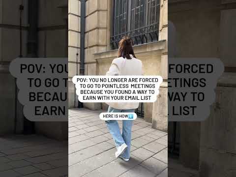How to earn with your email list👇🏽