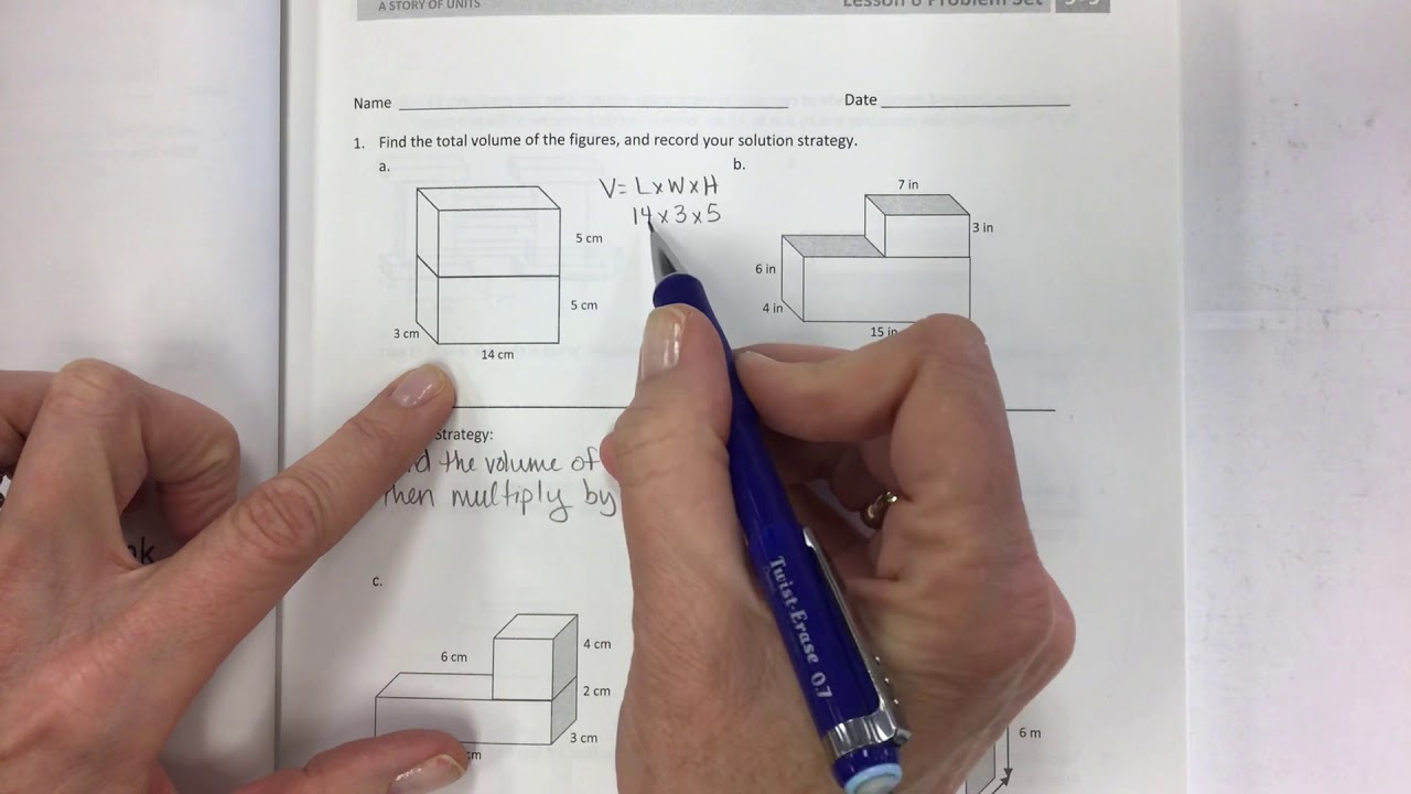 Eureka math grade 5 module 5 lesson 6 problem set