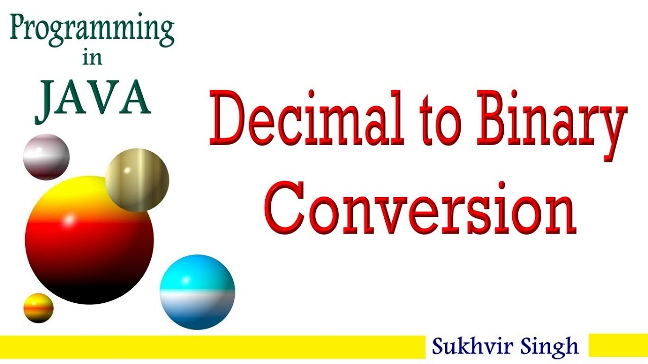 Decimal to Binary Conversion in JAVA