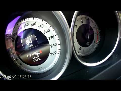 2013 Mercedes-Benz W204 C180 (1.6l CGI Turbo 156 hp 7G-Tronic) roll 50 - 120 kmh ( 30 - 75 mph )
