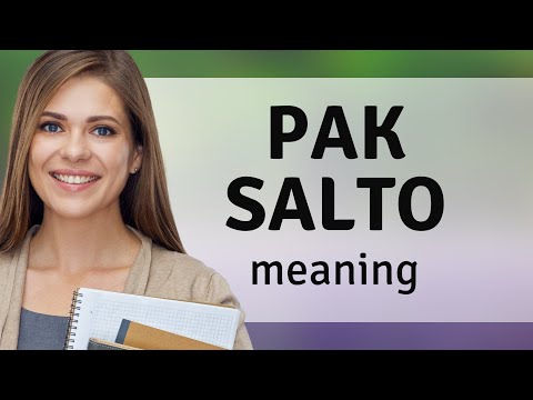 Exploring the Unique Phrase "Pak Salto" in English