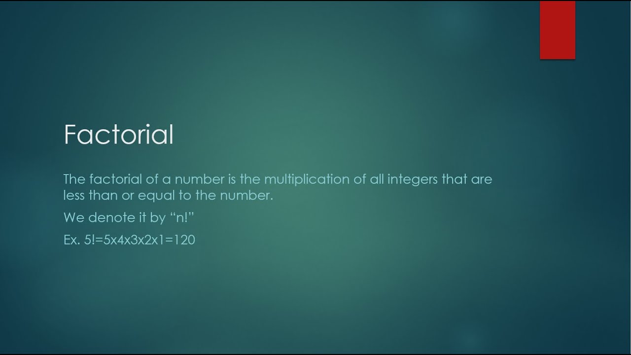 C Programming Example 3.Factorial