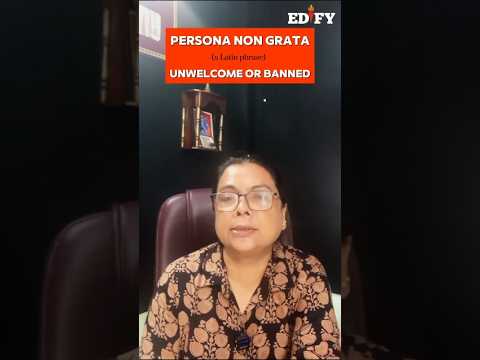 Persona Non Grata l English Words Meaning| Vocabulary Boosters | English Speaking|#languagelearning