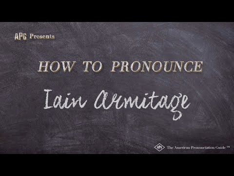 How to Pronounce Iain Armitage (Real Life Examples!)