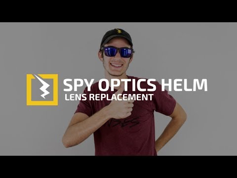 How to Replace Scratched or Broken the Lenses in Your Spy Optic Helm Sunglasses