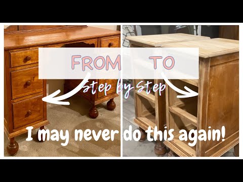 Vanity to Nightstands | Extreme Furniture Makeover | Shocking Transformation | Furniture Flip