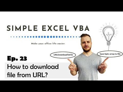 How to download file from URL? - Simple Excel VBA