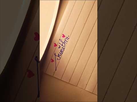 How to Write S | Sumithra Name❣️ Status #calligraphy #short #ytshorts