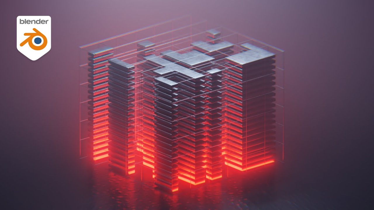 Create Sci-Fi Structures w/ Geometry Nodes (Blender Tutorials)