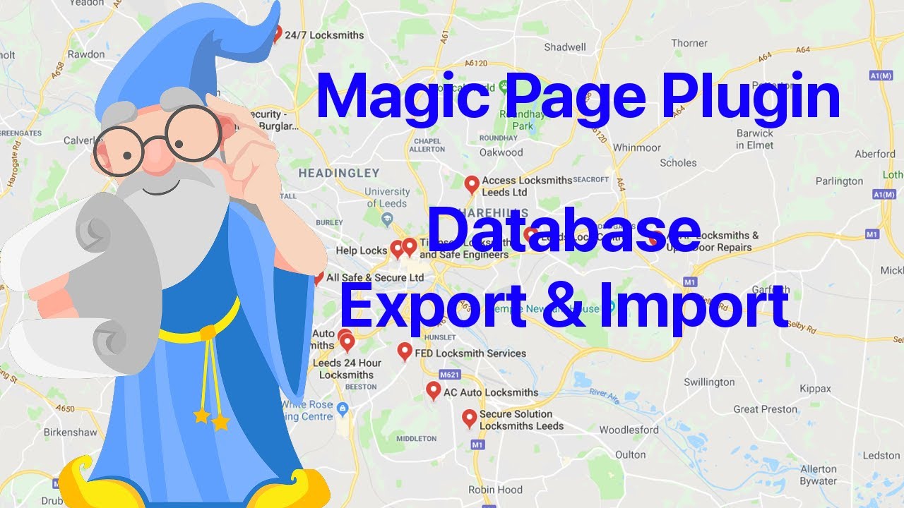 Magic Page Plugin Training Basic Features - Database Export And Import - The Best Mass Page Builder
