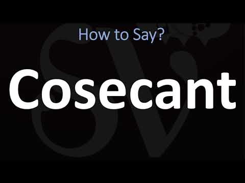 How to Pronounce Cosecant? (CORRECTLY)