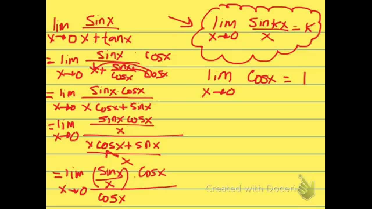 Limit Problems with Trig (Example 3/5)