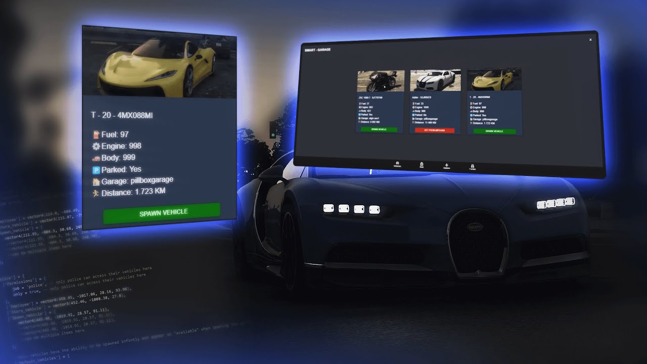 Smart - Garage System - Modern UI - Modern Libraries - REACT + TYPESCRIPT - Releases - Cfx.re ...