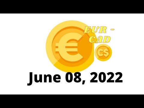 June 08, 2022 - EUR to CAD Foreign Exchange Update | FOREX | Euro | Canadian Dollar | Canada