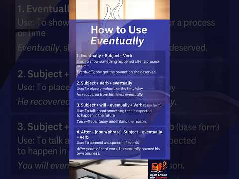 how to learn english: stop saying FINALLY, say EVENTUALLY #shorts