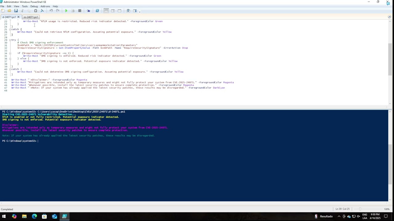 CVE-2025-24071 - Spoofing Vulnerability in Microsoft Windows File Explorer - Detection Scrip ...