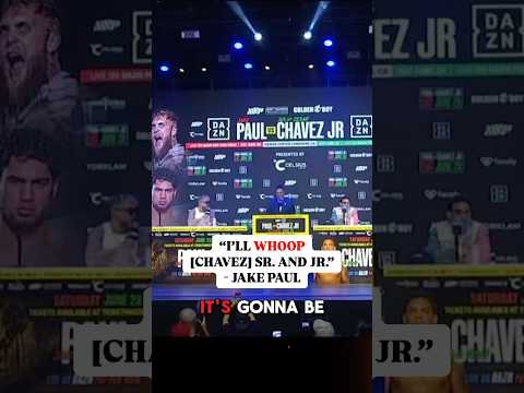 Jake Paul says heβd whoop Chavez Jr and Sr #paulchavez