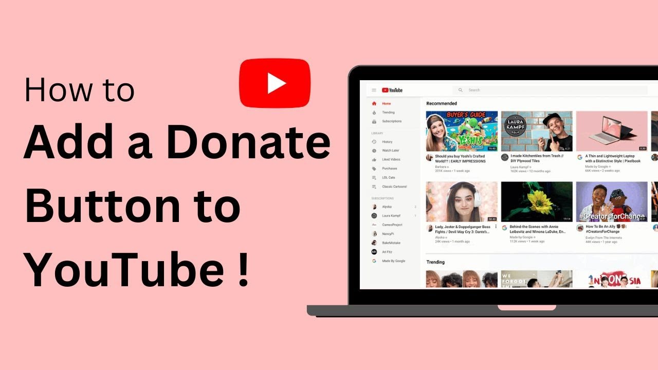 How To Add a Donate Button To Your YouTube Channel Earn Money From Donations