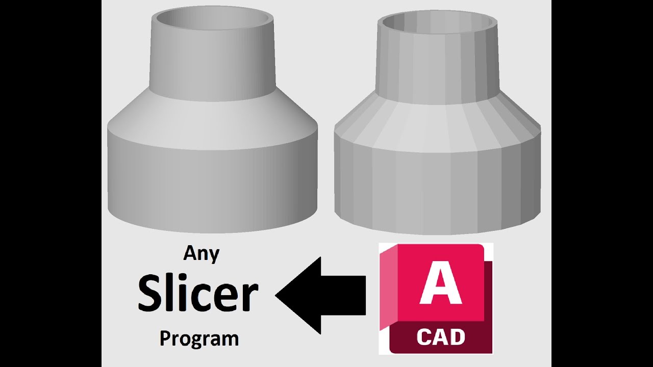 Smooth surface in Autocad 3D for 3D Printing