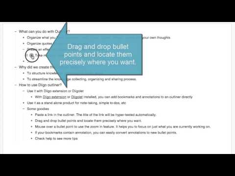 Move bullet points