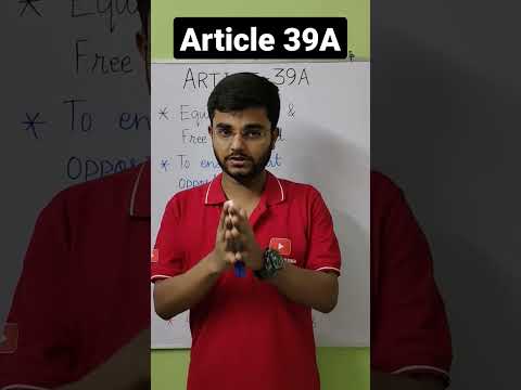 Article 39A | Equal Justice and Free Legal aid | DPSP
