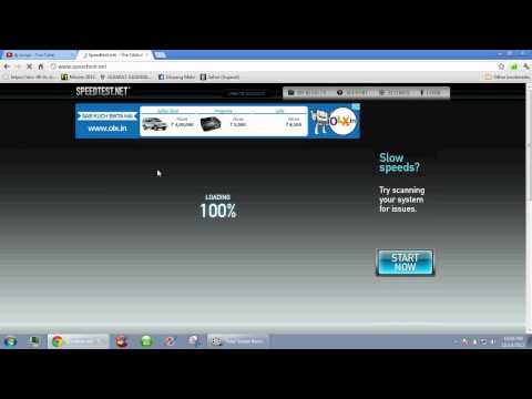 BSNL EVDO speed test KBps and mbps