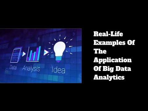 Real Life Examples Of The Application Of Big Data Analytics