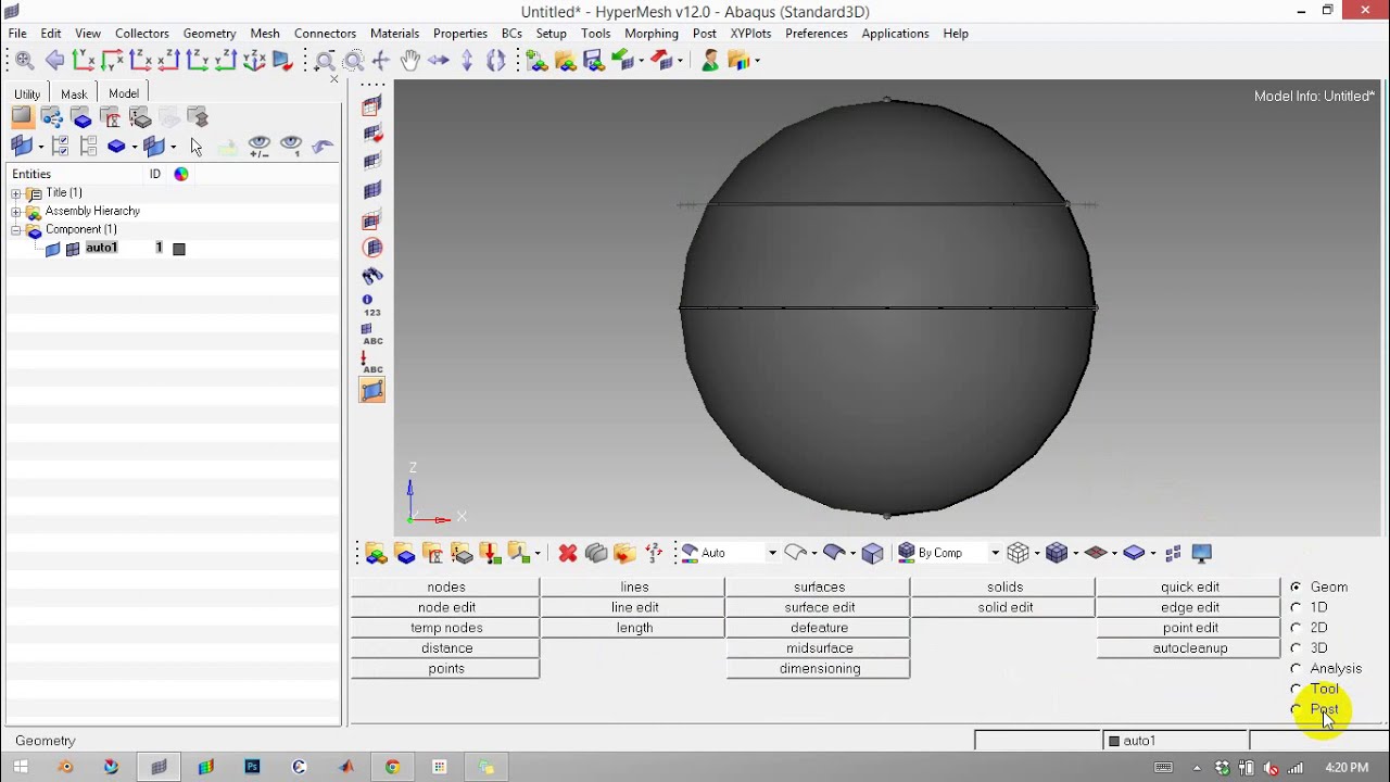 Introduction to Solid Map Meshing (Software used: Altair Hypermesh)