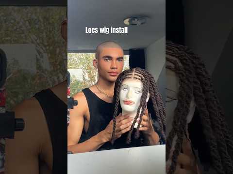 LOCS WIG full lace install π₯ #wiginstall #locs #lacefrontwigs #braidedwig