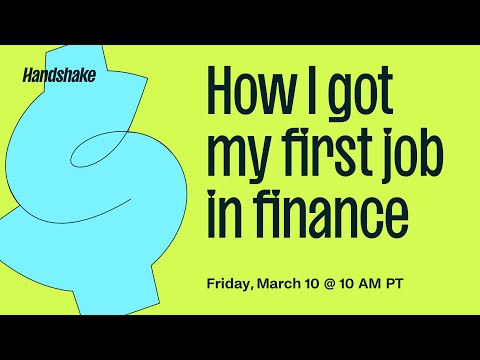 How I got my first job in finance | Campus to Career