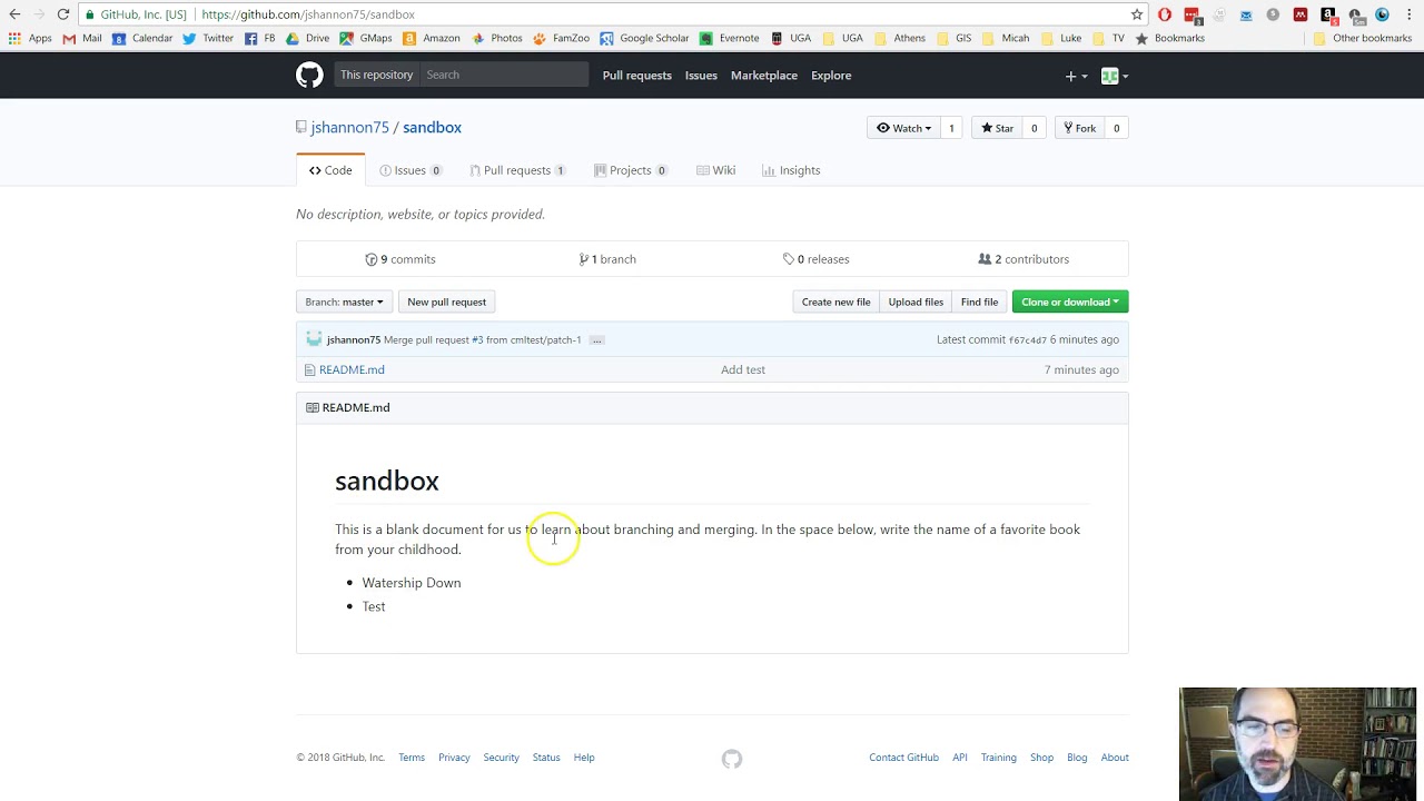 Github-forking and editing a repository