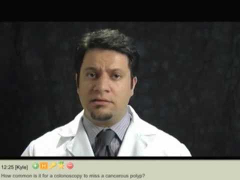 Dr. Michel Kafrouni - What's the risk of Colonoscopy Missing a Cancerous Polyp?